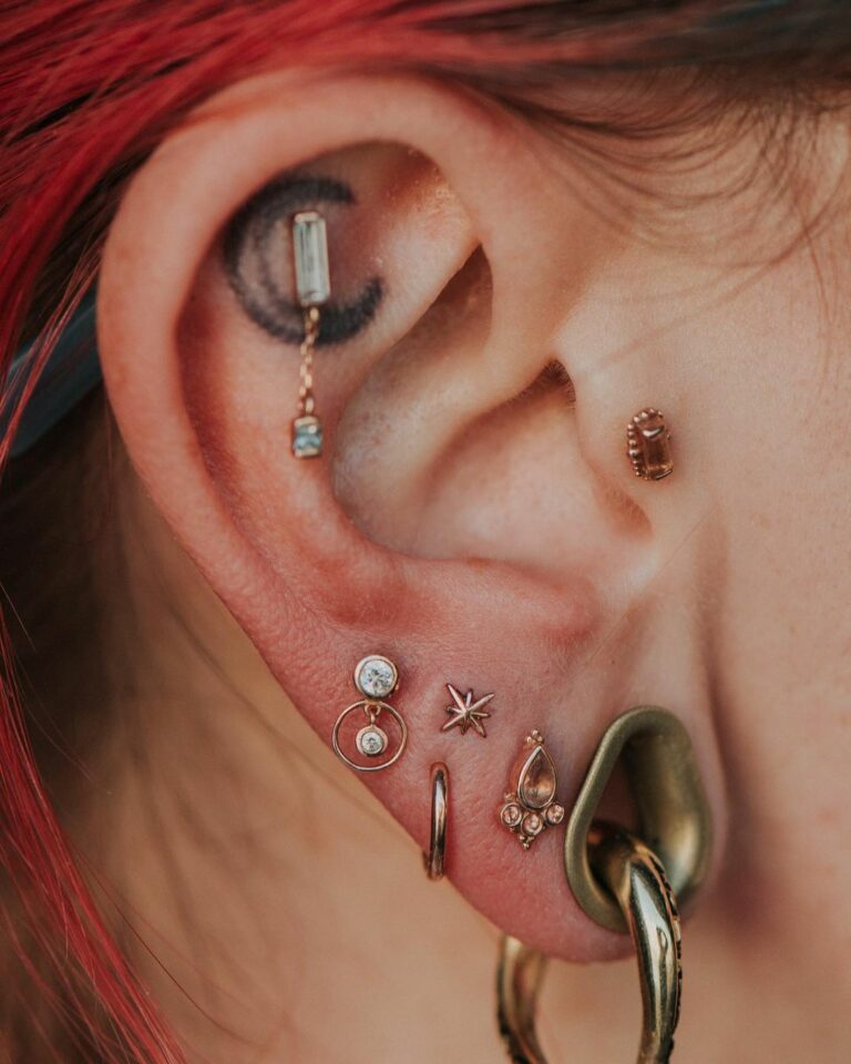 Piercing no tragus: cuidados necessários e fotos para inspirar