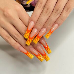 25 unhas de fogo para se inspirar e como fazer as fire nais em casa