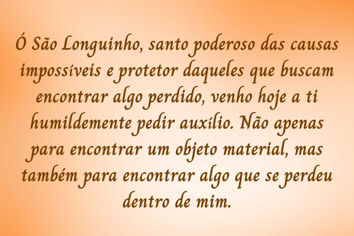 Oração de São Longuinho: 4 preces além dos 'pulinhos'